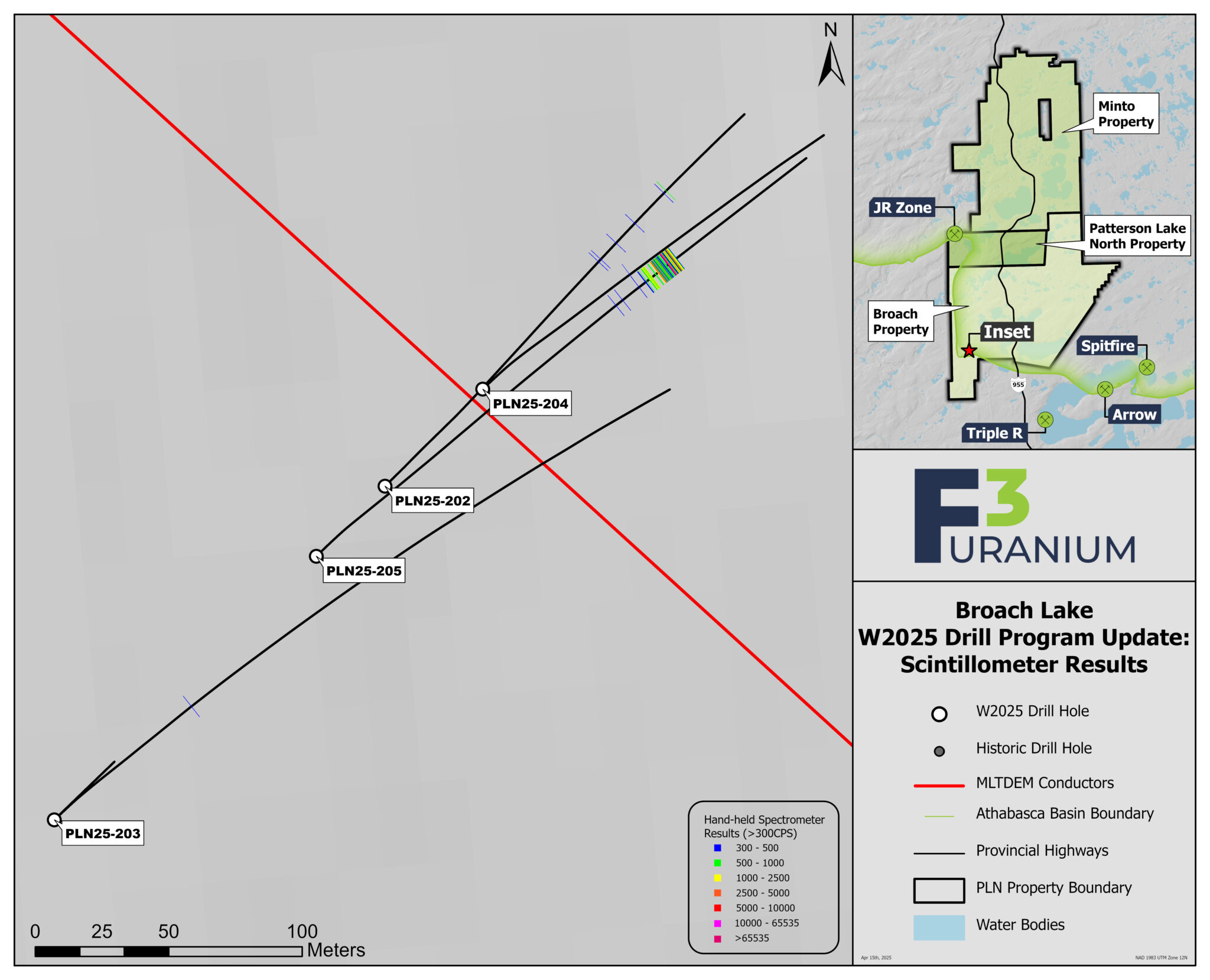 F3 – NEW Discovery – 33.0m Radioactivity with 0.56m >10,000 cps at ...