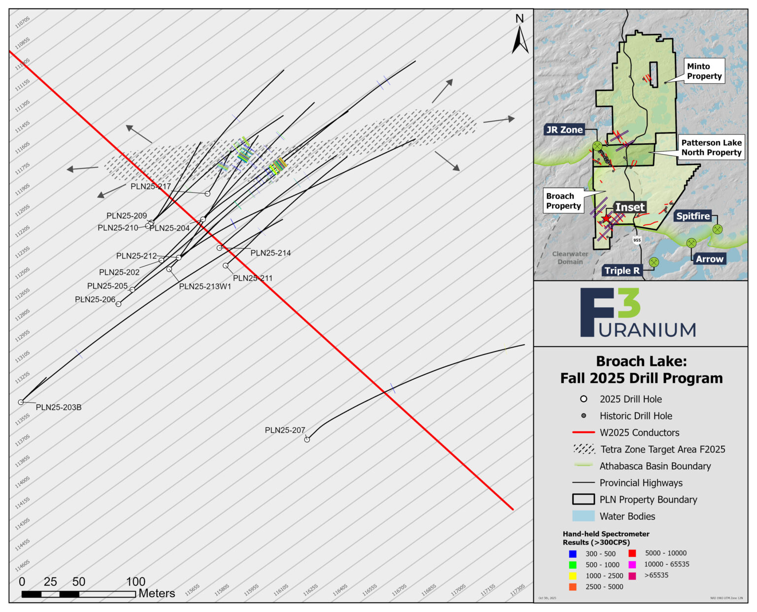 F3 Begins 3,000 Meter Fall Drill Program at Tetra Zone – F3 Uranium